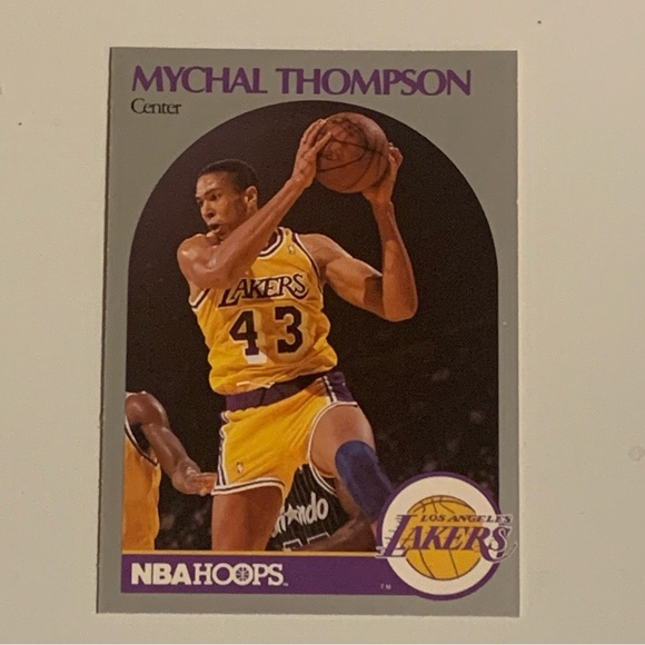 NBA HOOPS | Toys | 99 Nba Hoops Los Angeles Lakers Mychal Thompson 160 ...